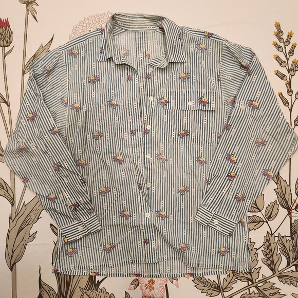 Shirts | Vintage Floral Button Up | Poshmark